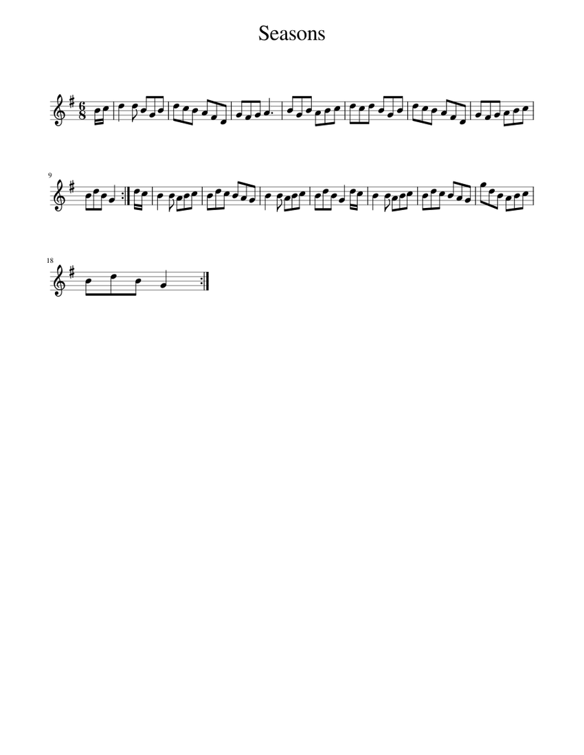 Seasons Sheet music for Piano (Solo) Easy | Musescore.com