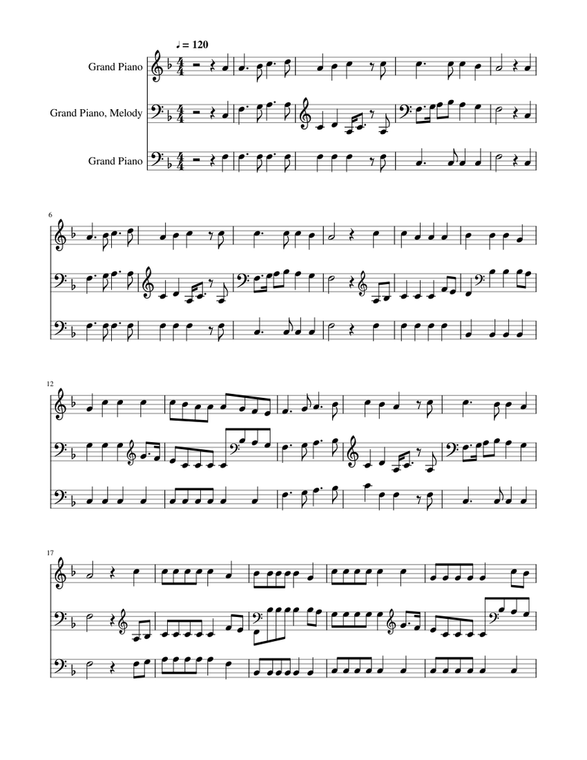 Never Part Again Sheet Music for Piano (Mixed Trio) | MuseScore.com
