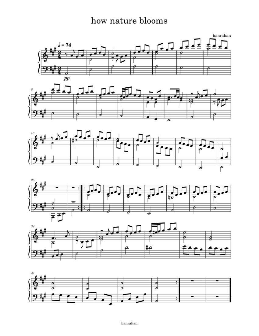 how_nature_blooms Sheet music for Piano (Solo) Easy | Musescore.com