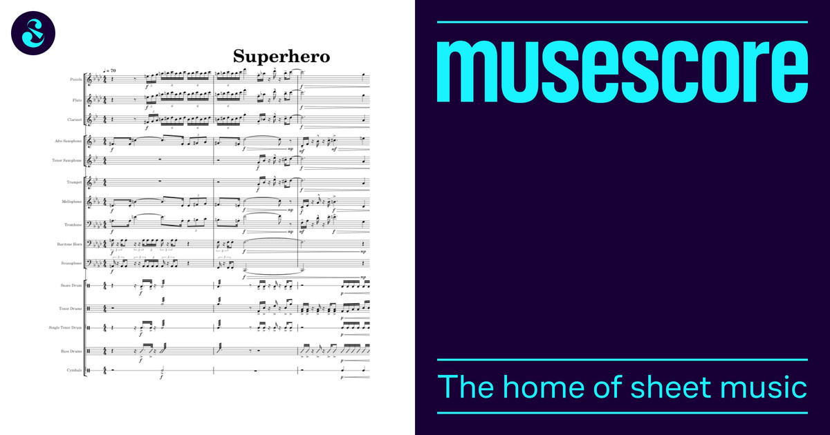 Superhero – Metro Boomin Sheet Music for Trombone, Tuba, Flute, Oboe ...