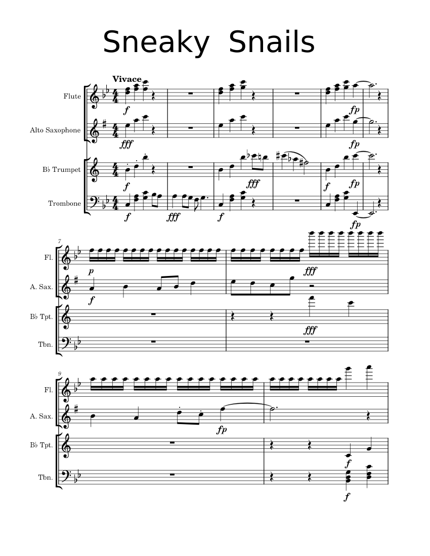 Sneaky Snails - piano tutorial