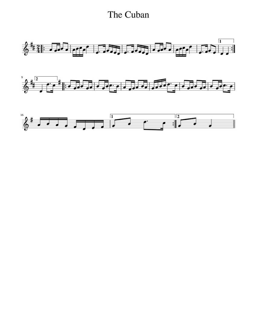 The Cuban Sheet music for Piano (Solo) Easy | Musescore.com