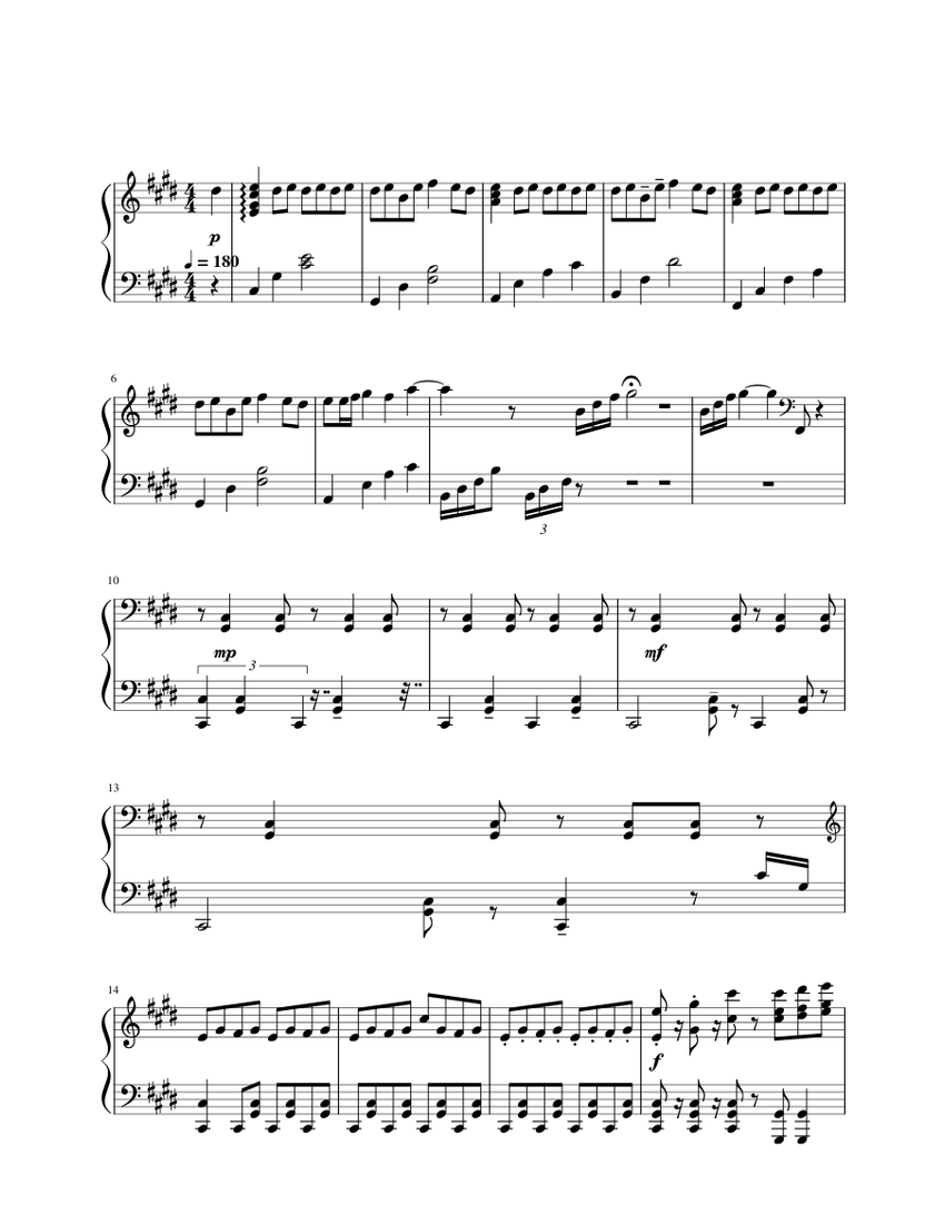 Teo – Omoi Sheet music for Piano (Solo) | Musescore.com
