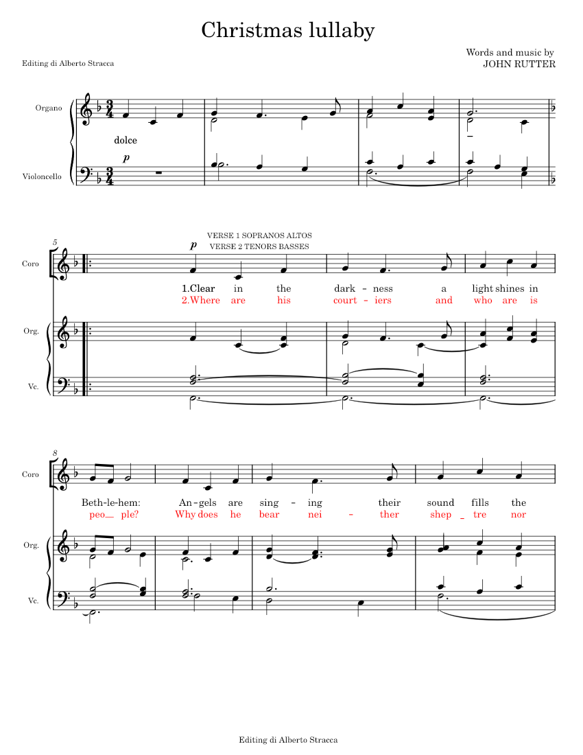 Christmas lullaby – John Rutter - piano tutorial