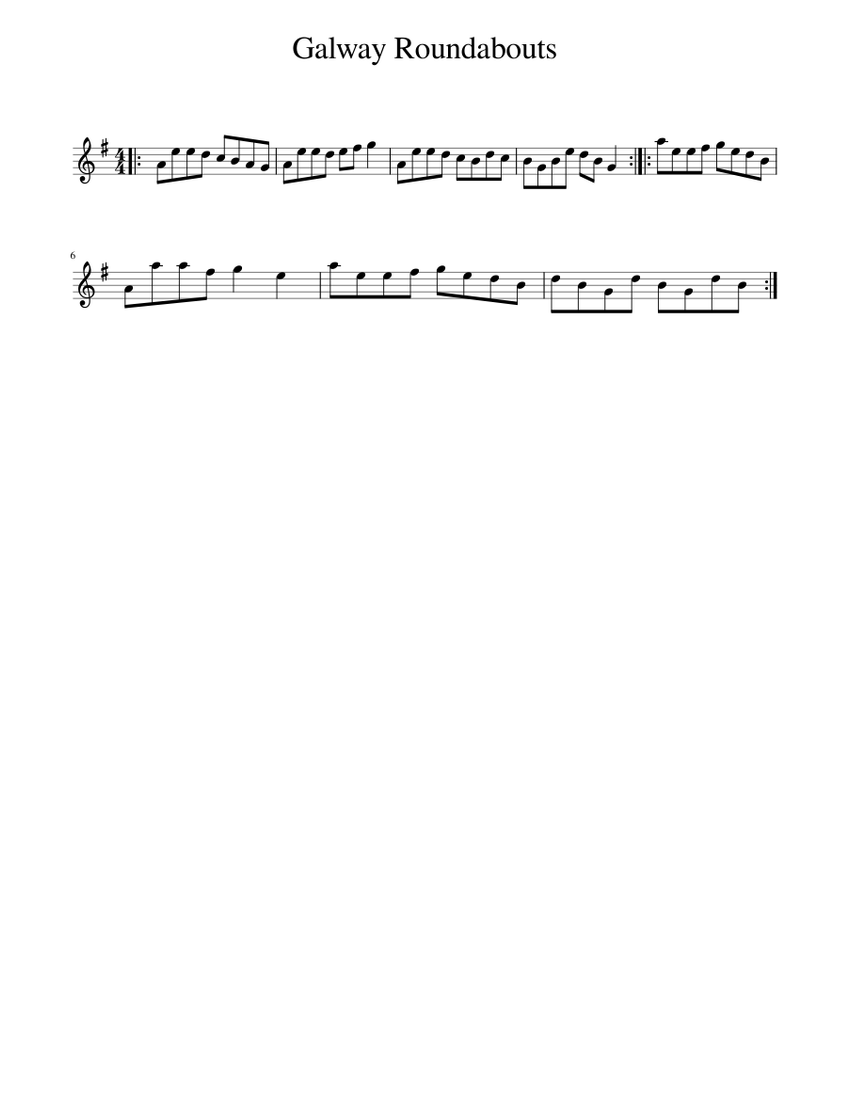 Galway Roundabouts Sheet music for Piano (Solo) Easy | Musescore.com