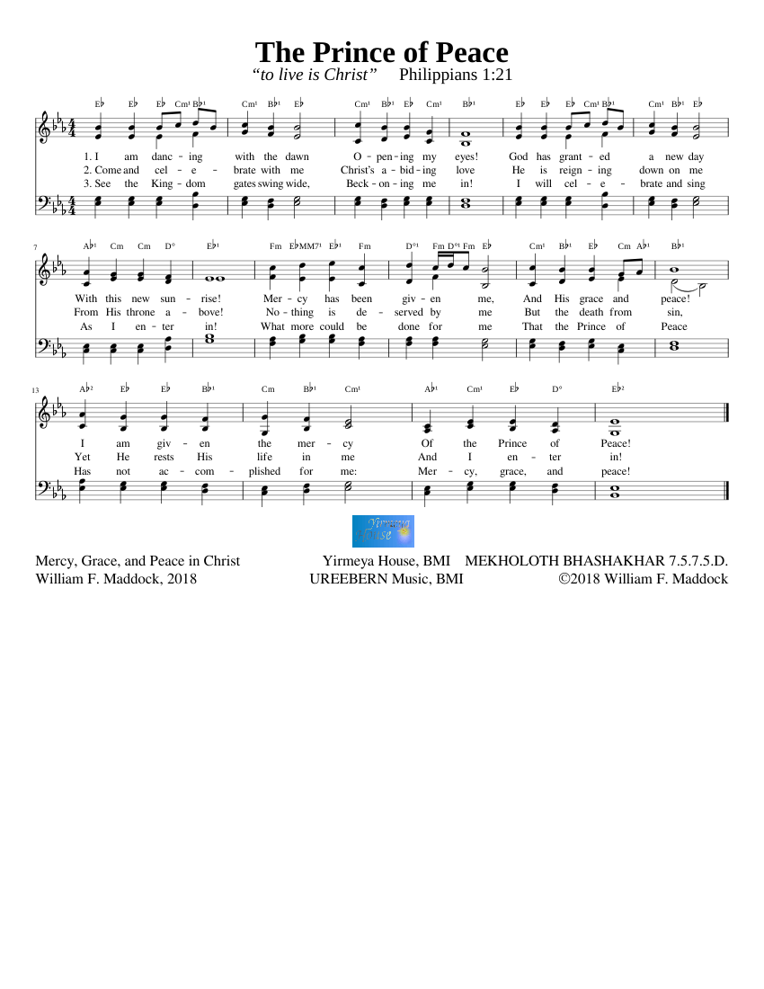 The Prince of Peace Sheet music for Strings group (String Duet ...