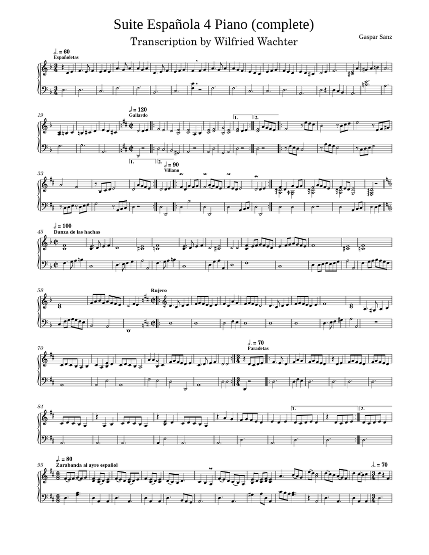 Suite_Española_4_Piano_(complete) Sheet music for Piano (Solo ...