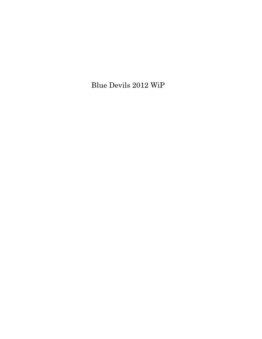 Blue Devils 2012 Transcription Sheet Music for Euphonium, Tuba ...