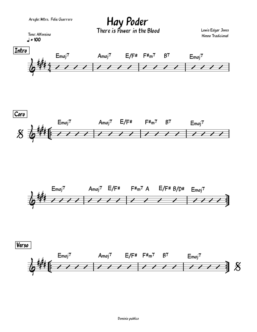 Hay poder en Jesus – Lewis Edgar Jones (There is Power in the Blood ...