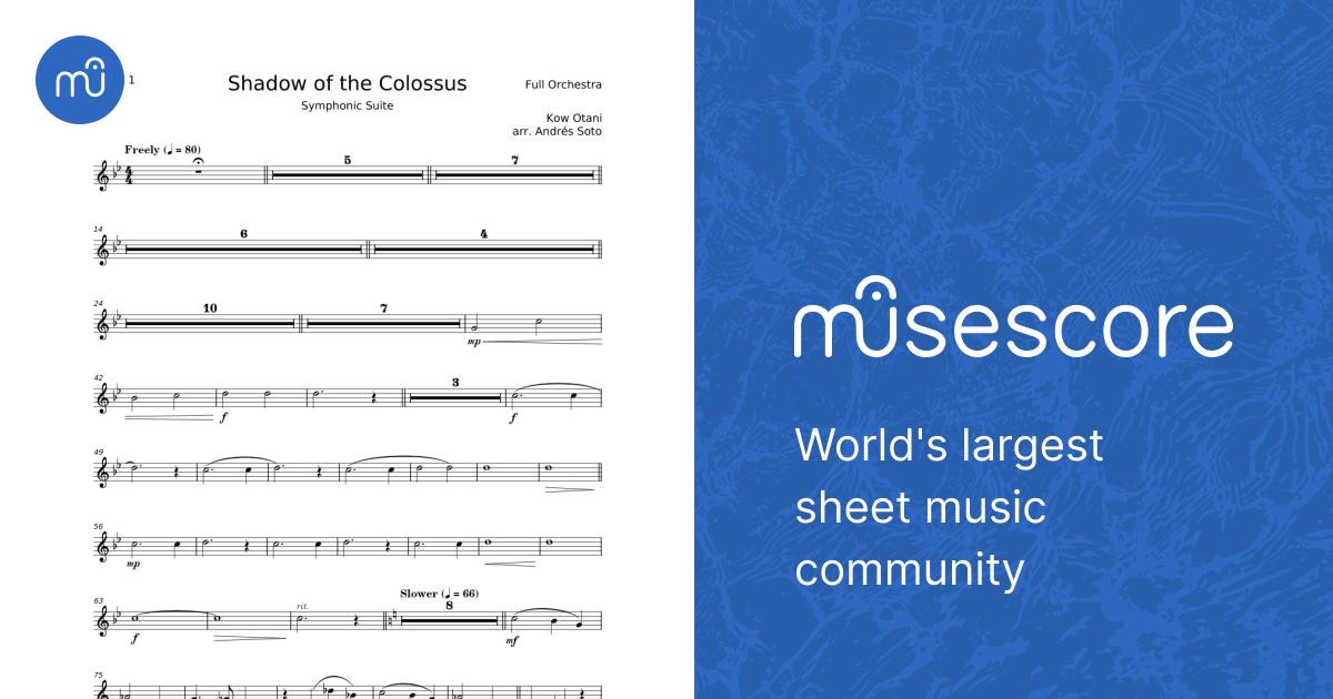 Shadow Of The Colossus - Kow Otani Sheet Music for Oboe (Solo ...