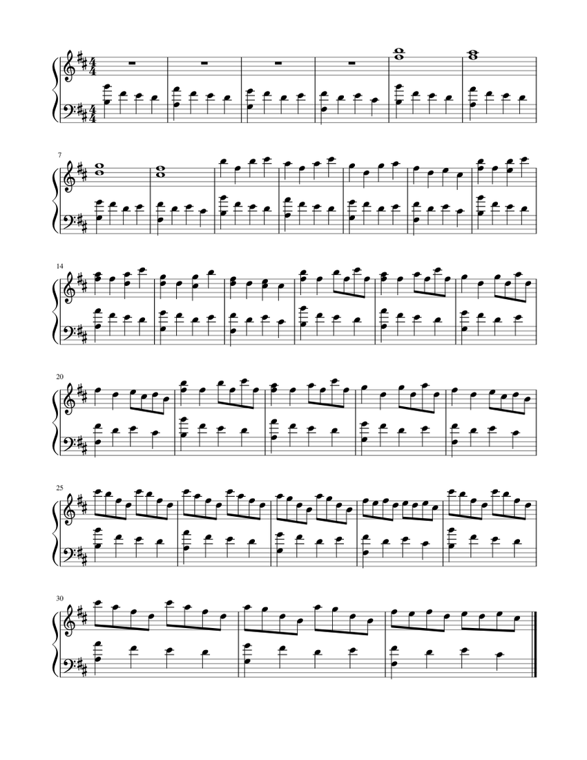 Anja 2 Sheet music for Piano (Solo) | Musescore.com