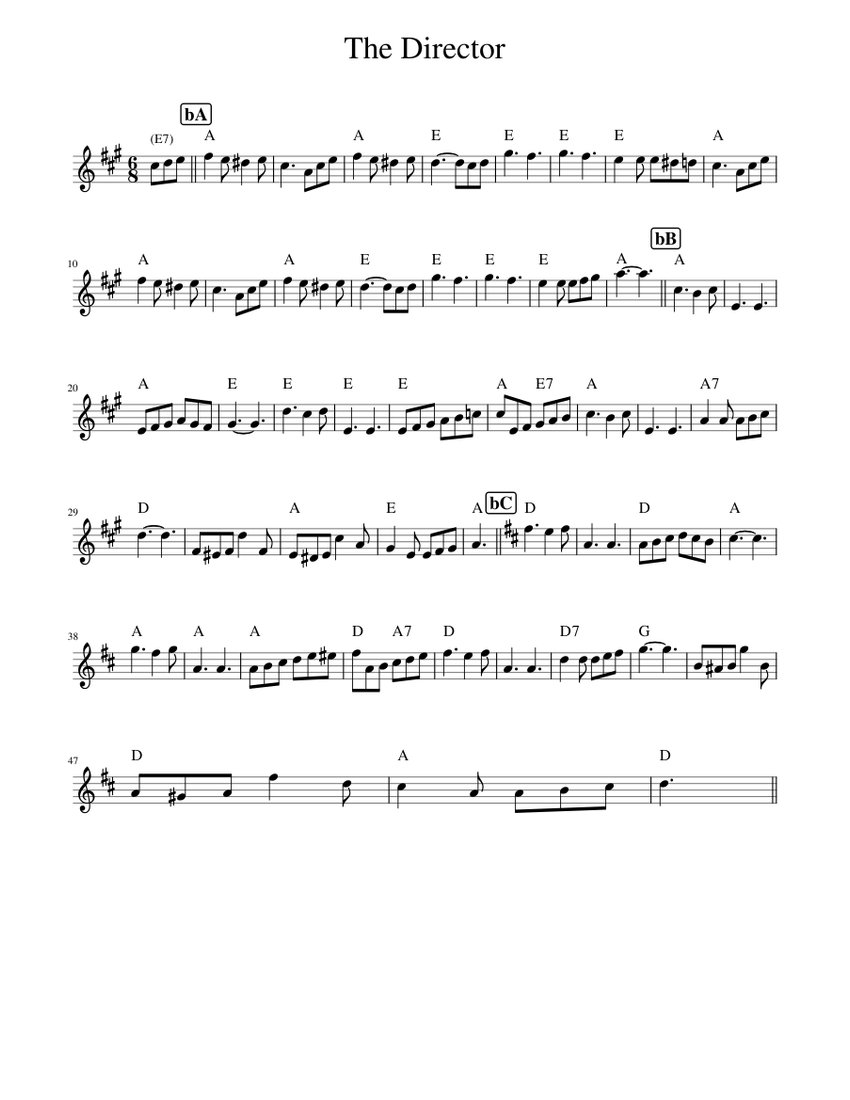 The Director Sheet music for Piano (Solo) Easy | Musescore.com