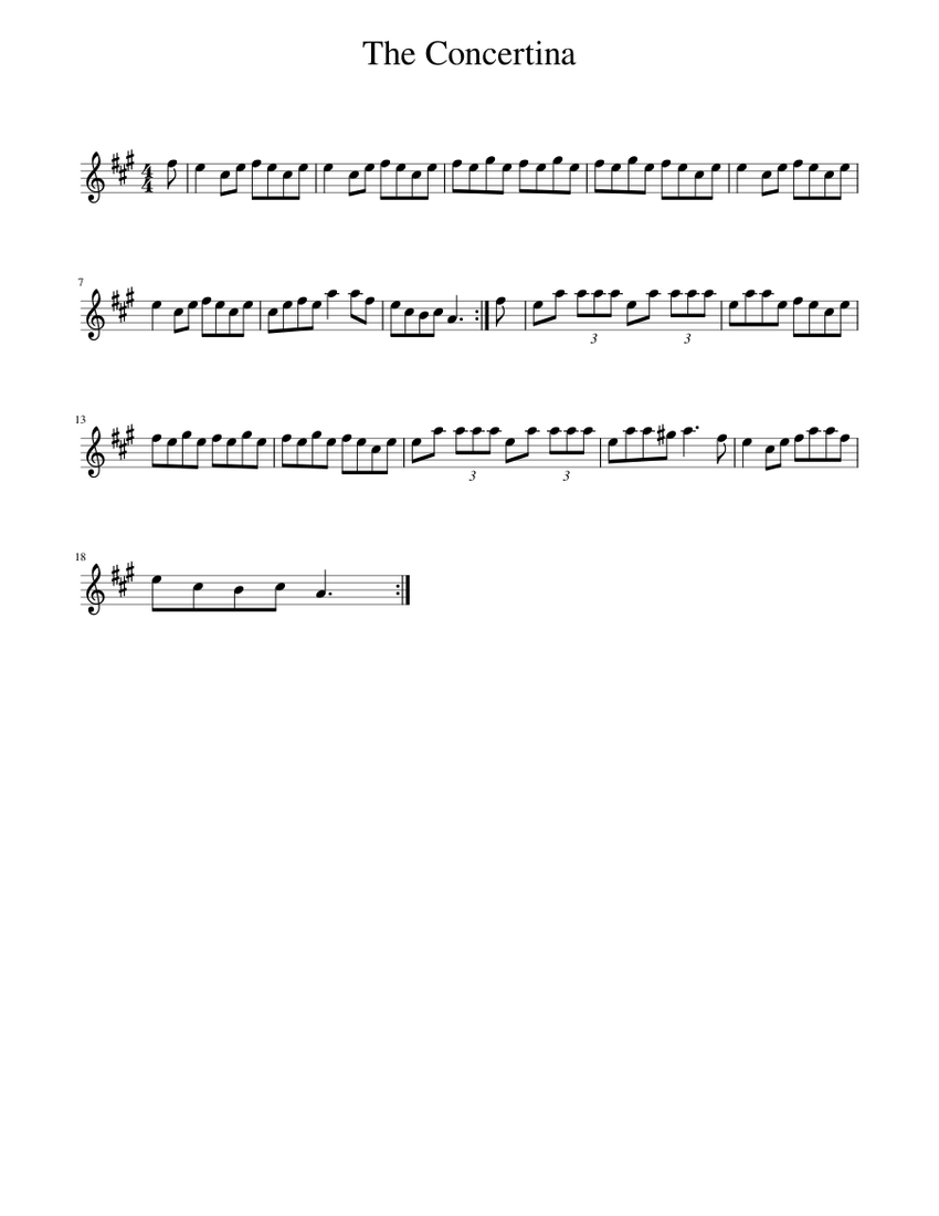 The Concertina Sheet music for Piano (Solo) Easy | Musescore.com