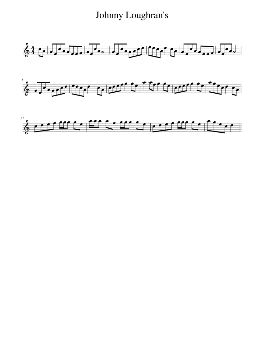 Johnny Loughran's Sheet music for Piano (Solo) | Musescore.com