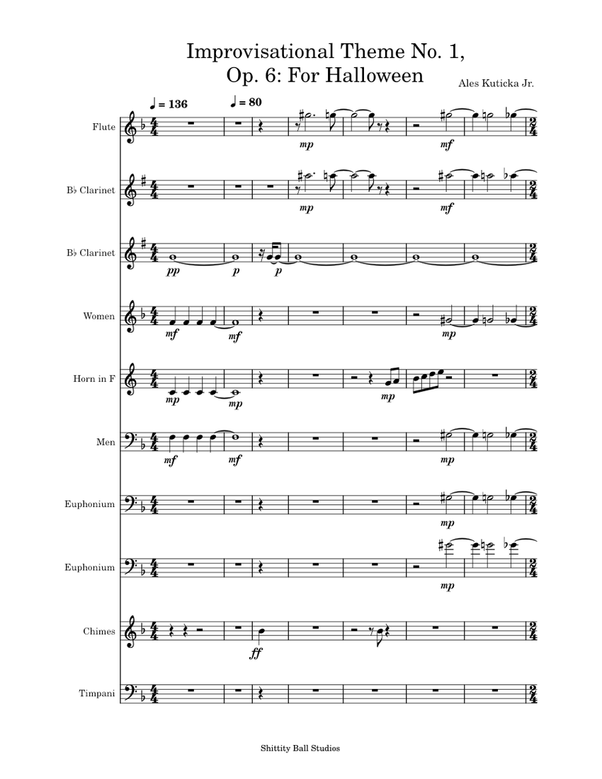 Halloween Theme Impromptu - piano tutorial