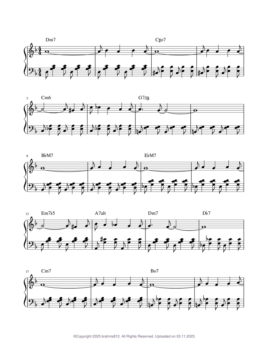 How Insensitive Sheet music for Piano (Solo) | Musescore.com