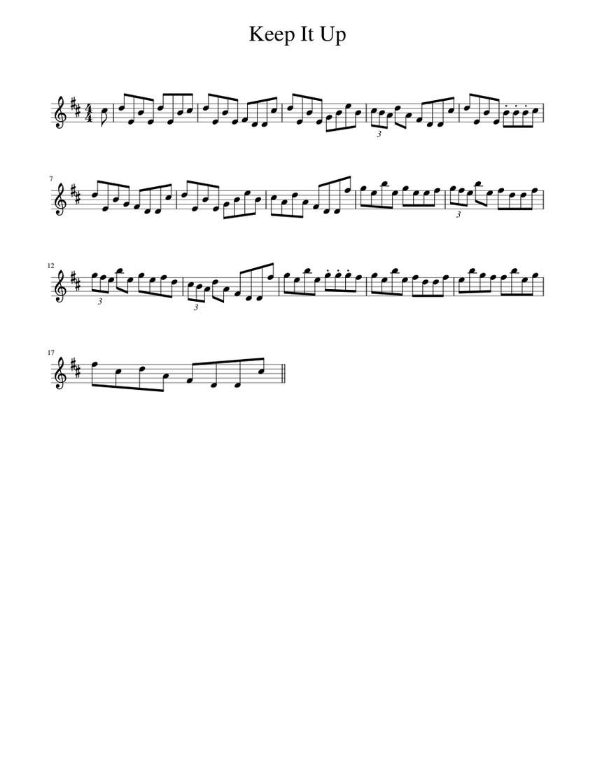 Keep It Up Sheet music for Piano (Solo) | Musescore.com