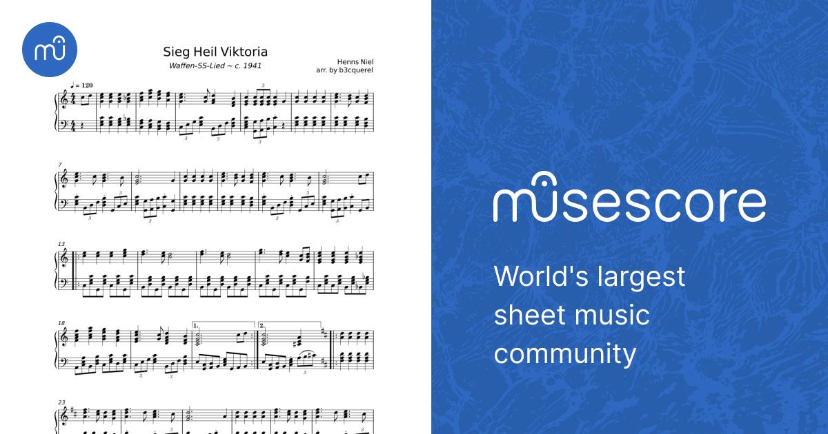 Sieg heil viktoria - Herms Niel Sheet music for Piano (Solo ...