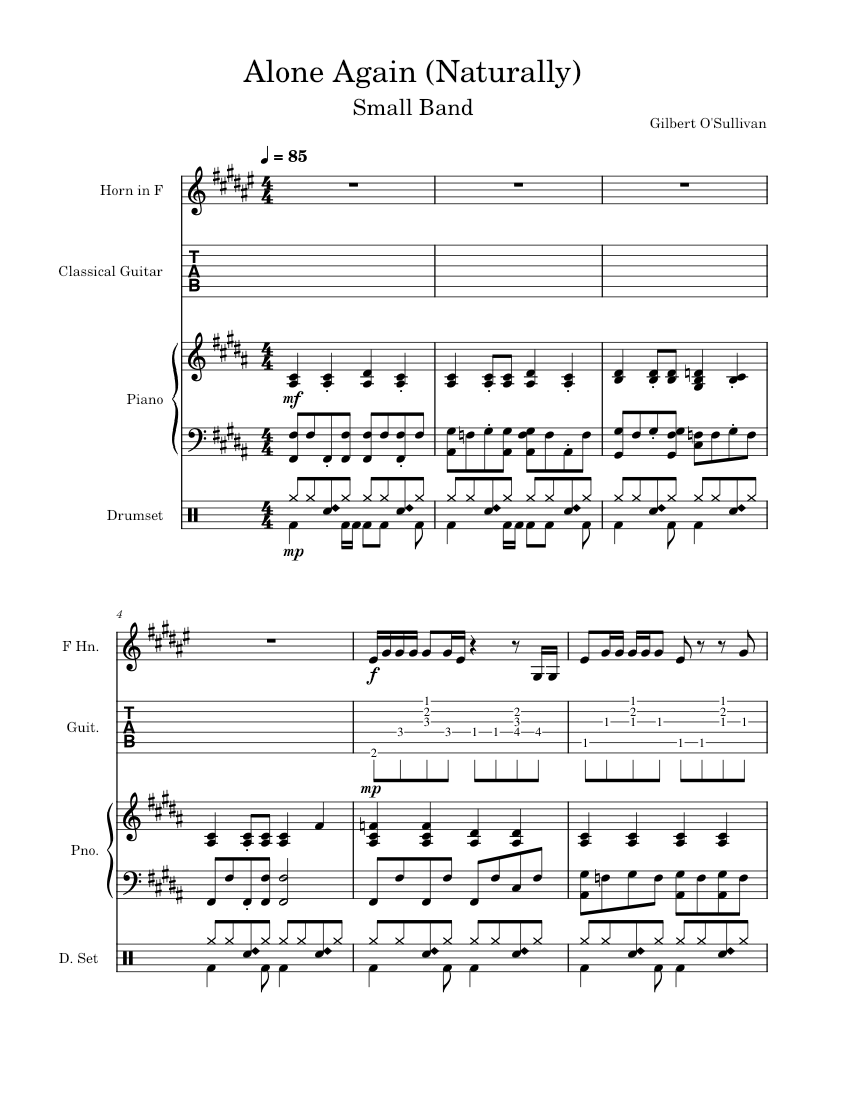 Alone Again (Naturally) – Gilbert O'Sullivan Alone Again Naturally ...