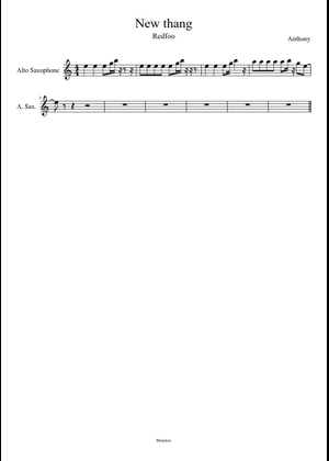Rune Calabria Saxophone Sheet New Thang Sax Alto E Sax Soprano Sheet