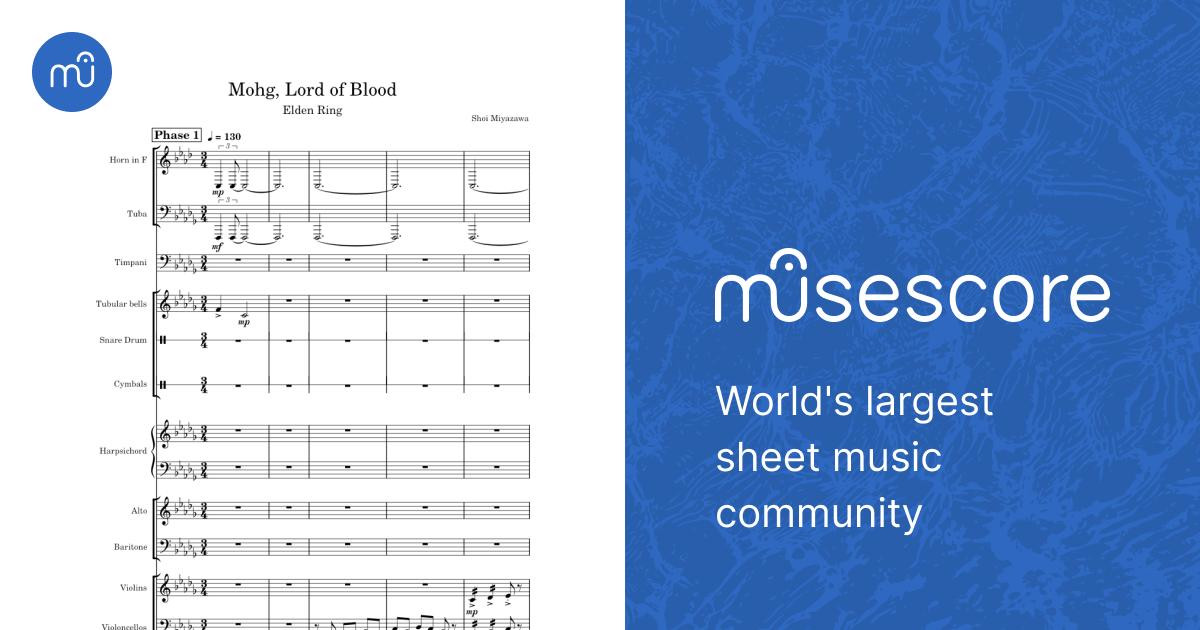 Mohg, Lord of Blood | Elden Ring - Shoi Miyazawa Sheet Music for ...