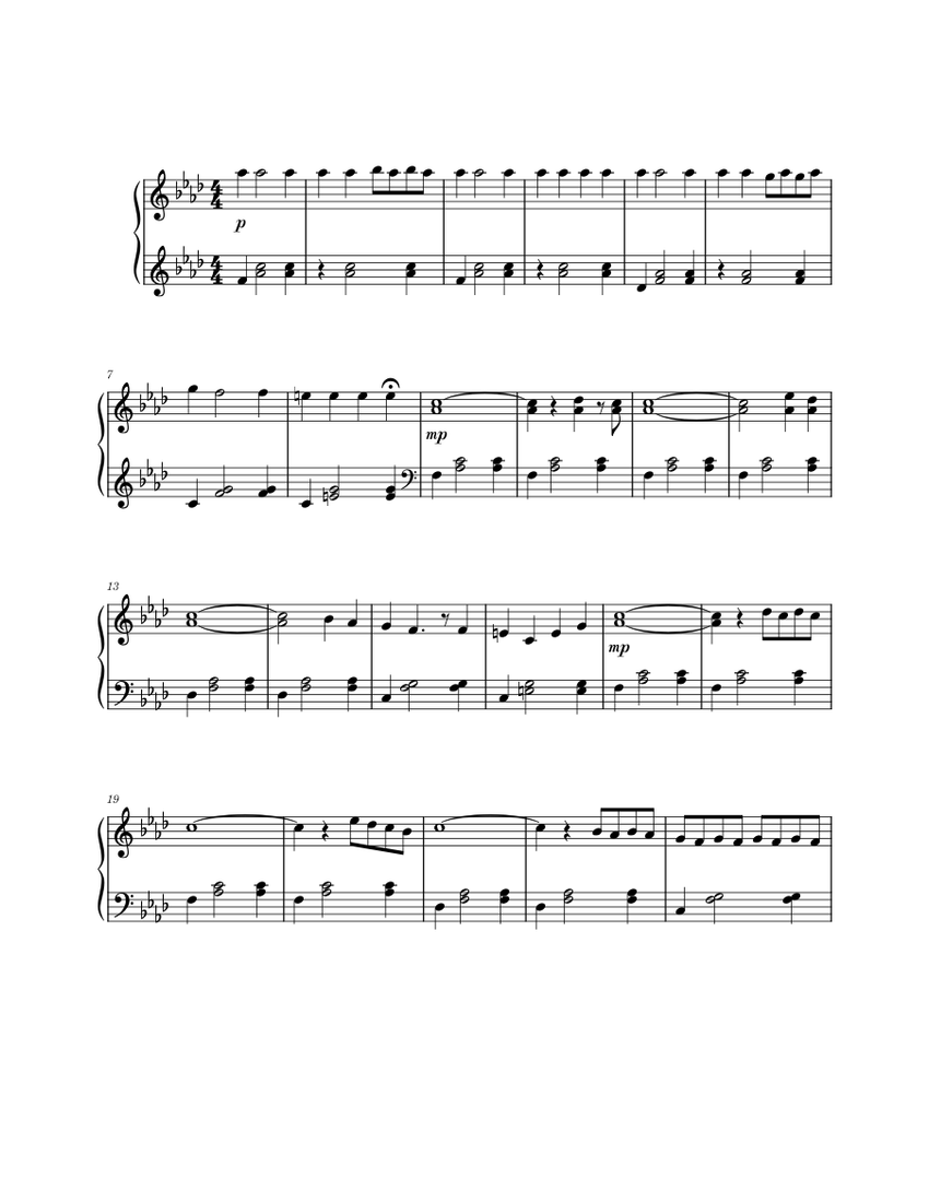 Falling Sheet music for Piano (Solo) Easy | Musescore.com