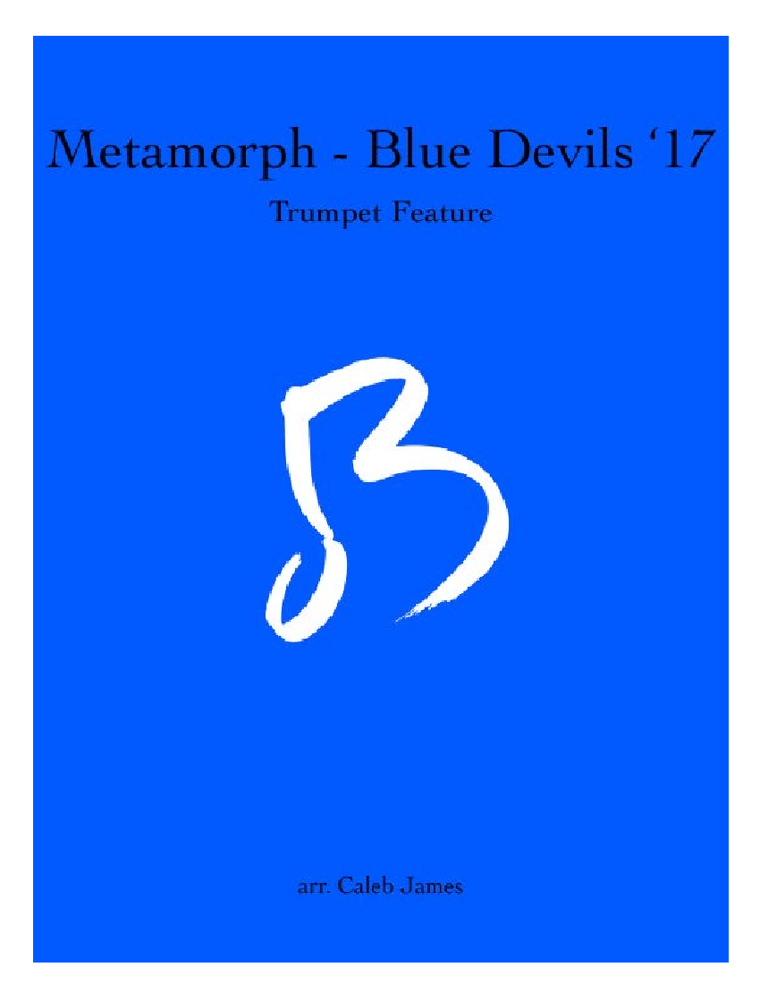 Metamorph - Trumpet Feature Sheet Music for Trumpet other (Drum Corps ...