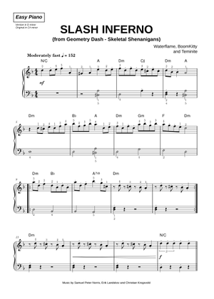 Play Official version of Slash Inferno Sheet Music by Teminite ...