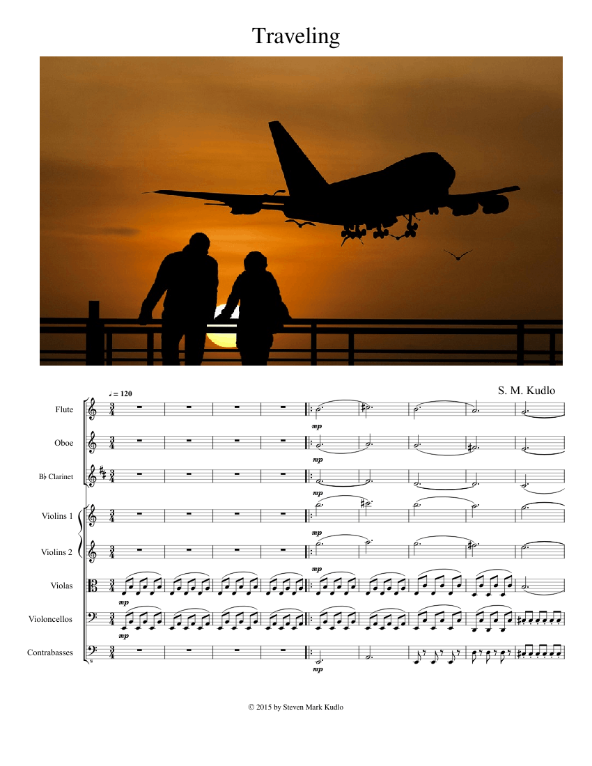 Traveling Sheet music for Flute, Oboe, Clarinet in b-flat (Mixed Trio ...