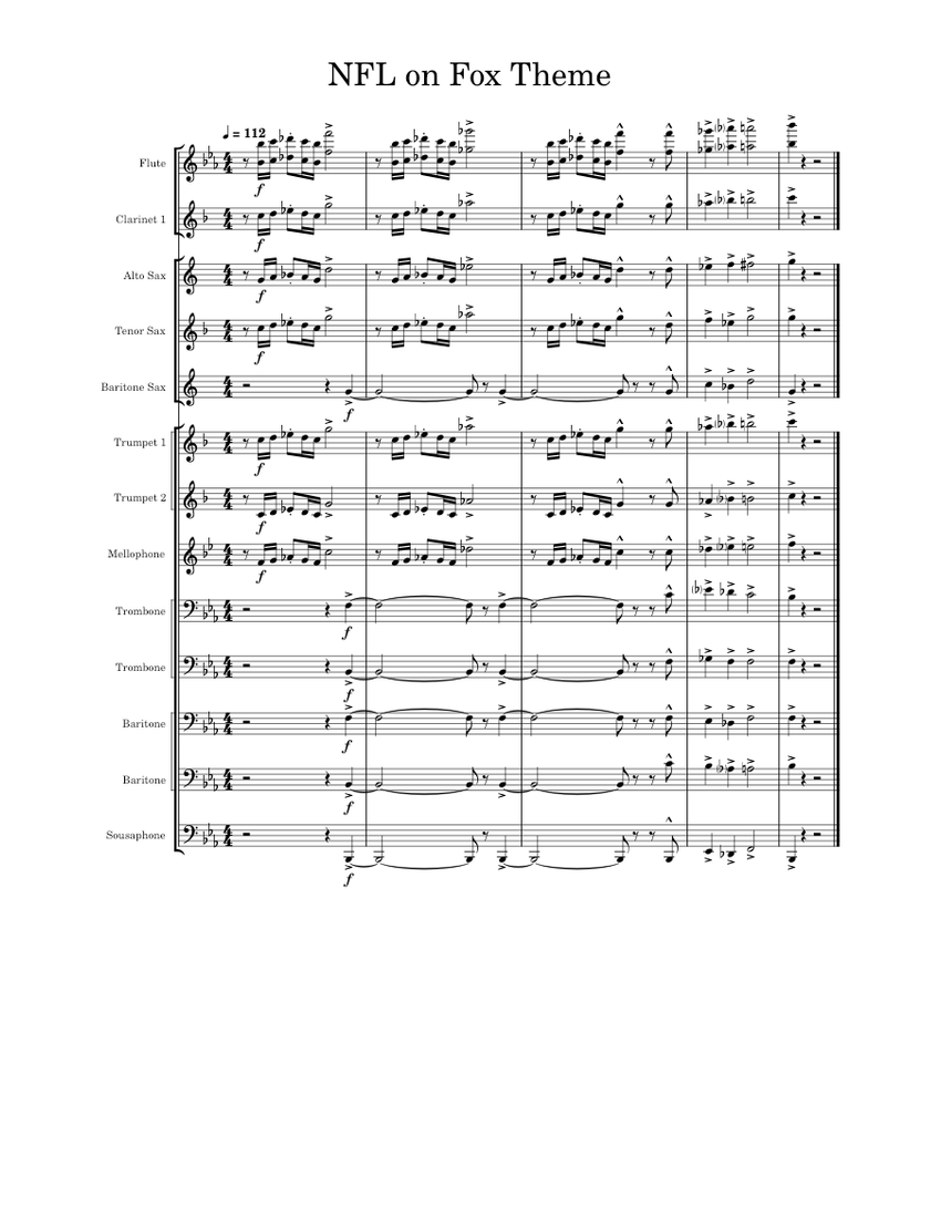 NFL On Fox Theme – Phil Garrod, TV Theme Song NFL_on_Fox_Theme - piano ...