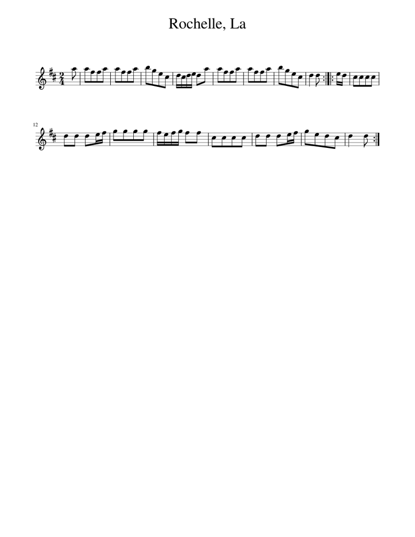 Rochelle, La Sheet music for Piano (Solo) | Musescore.com