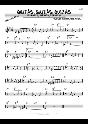 Play Official version of Quizas, Quiza, Quizas Sheet Music by Osvaldo ...