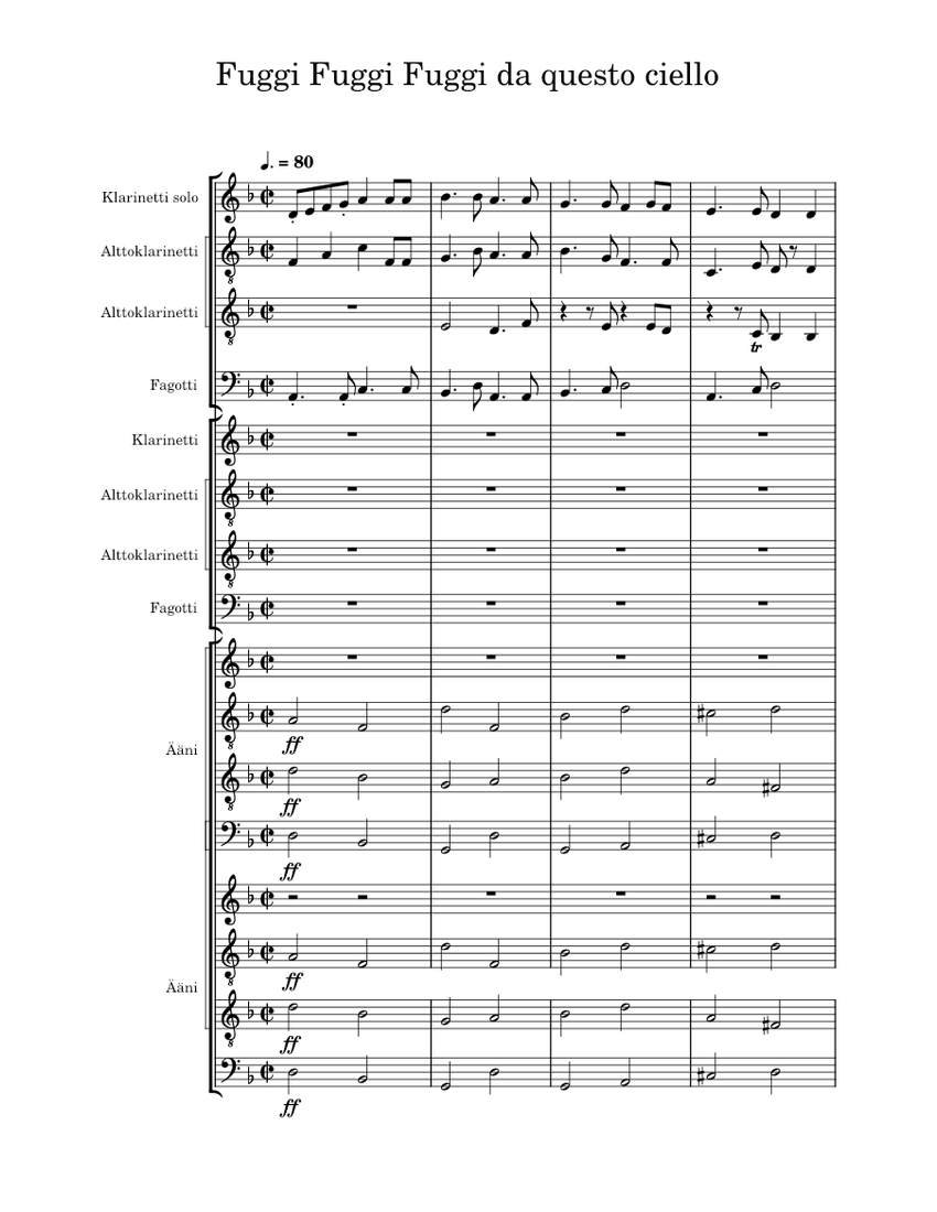 Fuggi Fuggi Fuggi Da Questo Ciello (complete variations) – Giuseppino ...