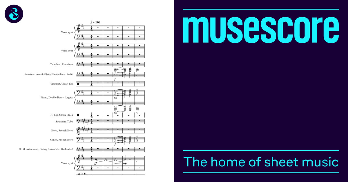 Outro - M83 Sheet Music for Piano, Trombone, Tuba, French horn & more ...