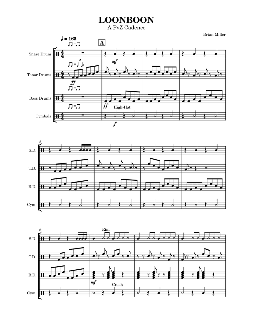 Plants vs Zombies - Loonboon – Laura Shigiara LOONBOON cadence Sheet ...