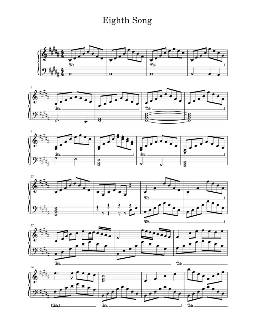 Short Chant Sheet music for Piano (Solo) | Musescore.com