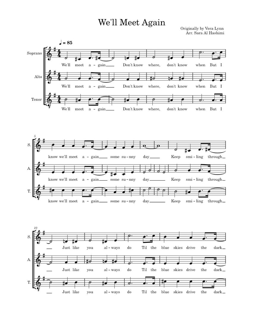 We'll Meet Again - piano tutorial