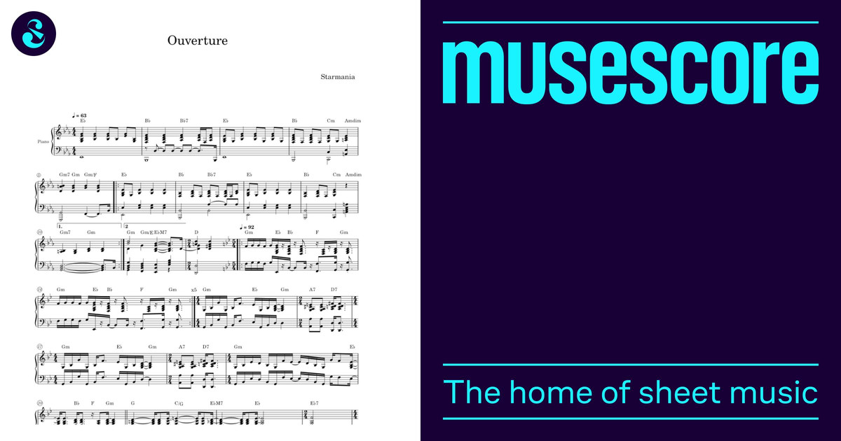 Ouverture Sheet music for Piano (Solo) | Musescore.com