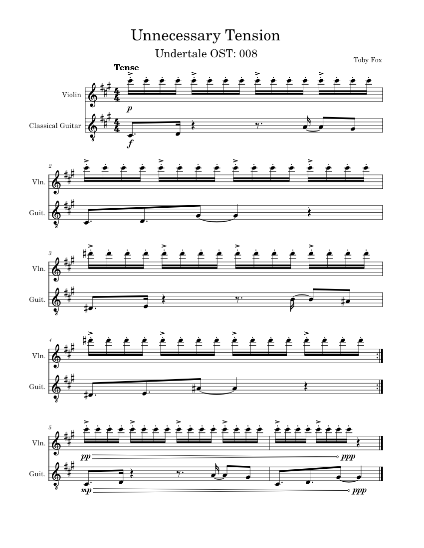 Unnecessary Tension - piano tutorial