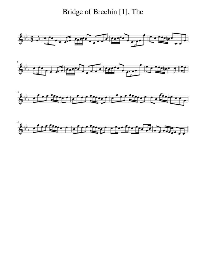 The Bridge of Brechin Sheet music for Piano (Solo) Easy | Musescore.com