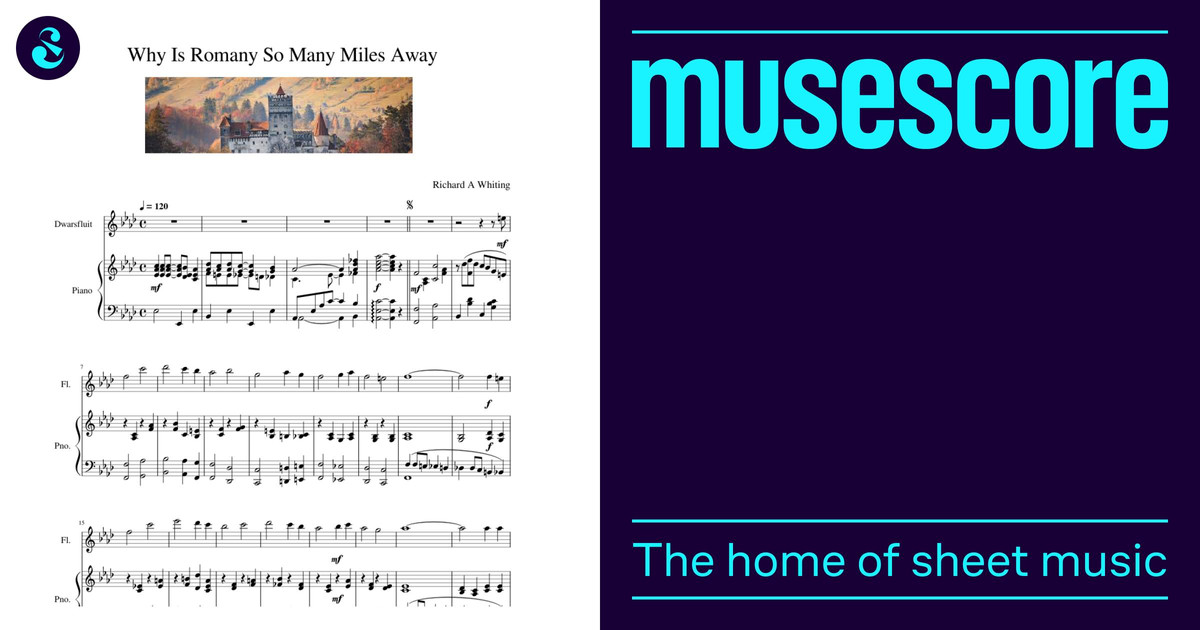 Why Is Romany So Many Miles Away – Richard A. Whiting Sheet music for ...