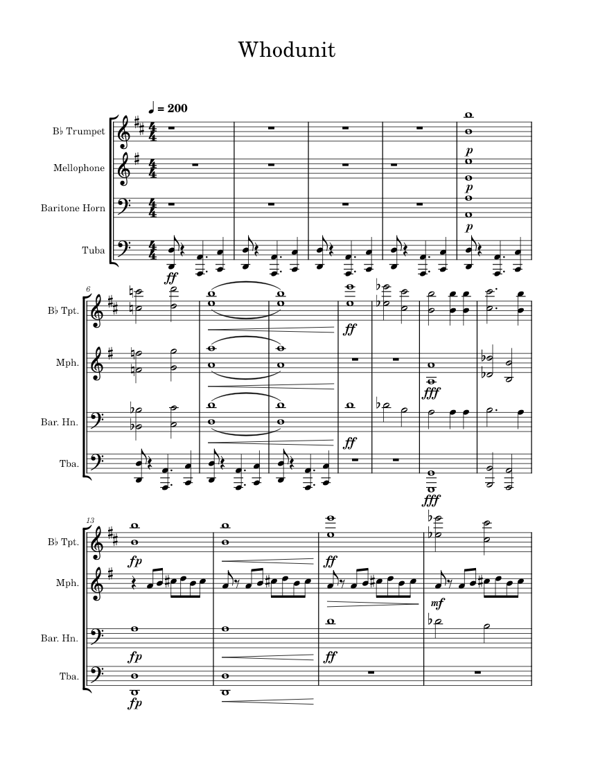 Backyardigans Theme – Misc Cartoons Whodunit Sheet Music for Trombone ...