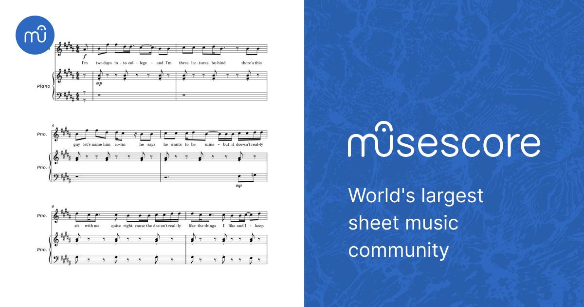 Two Days into College – Aimee Carty Sheet Music for Piano (Solo ...