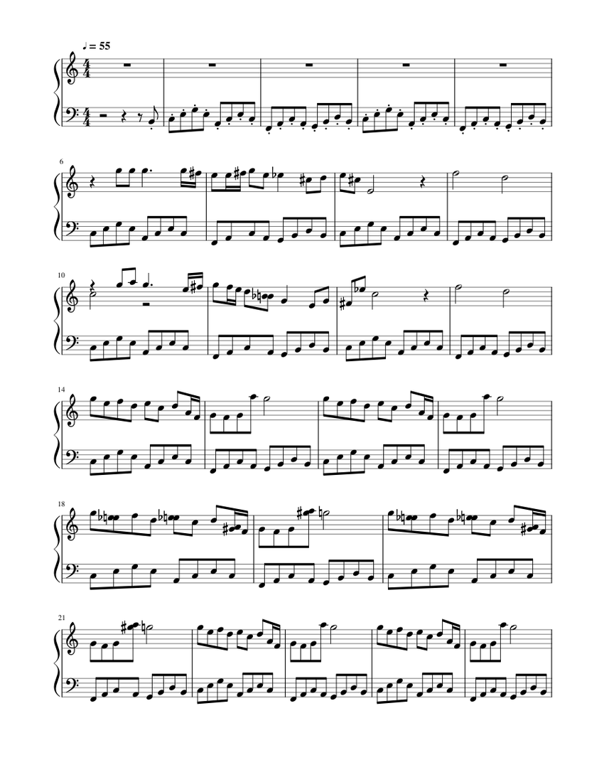 Doki_Doki_Literature_Club_Sayo-nara_Piano_Arrangement Sheet music for Piano (Solo) | Musescore.com