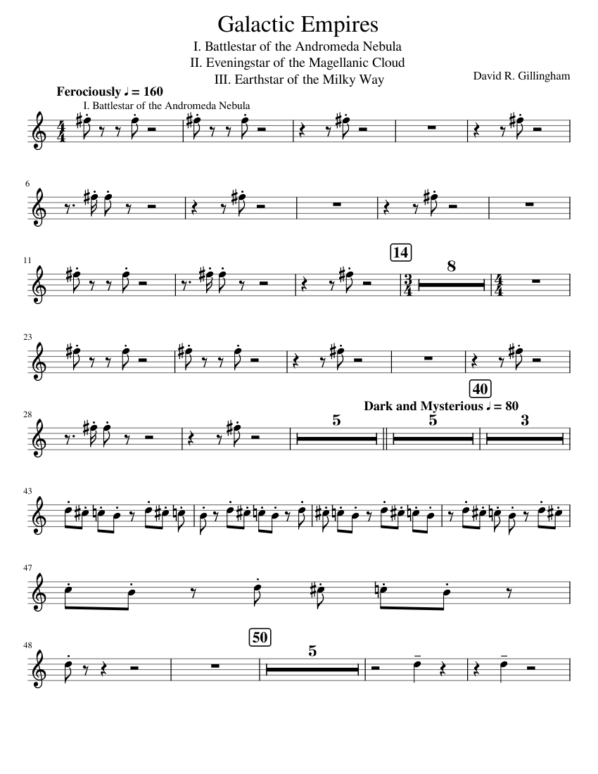 Galactic_Empires Sheet Music for Saxophone soprano (Solo) | MuseScore.com