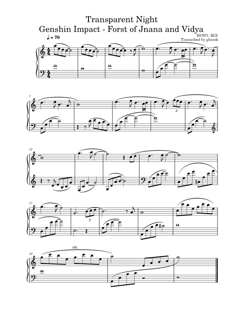Transparent Night – HOYO-MiX - Genshin Impact- Forest of Jnana and ...