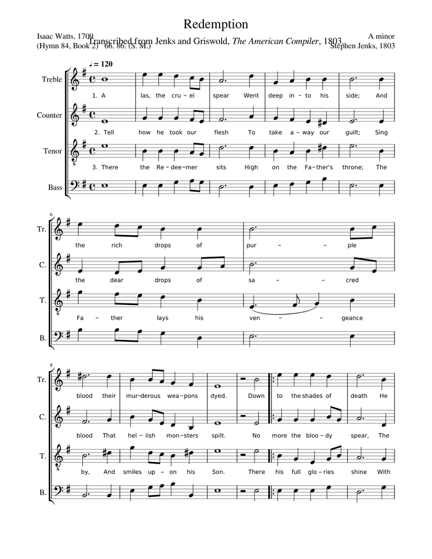 Redemption - Stephen Jenks Sheet music for Bass guitar (Solo ...