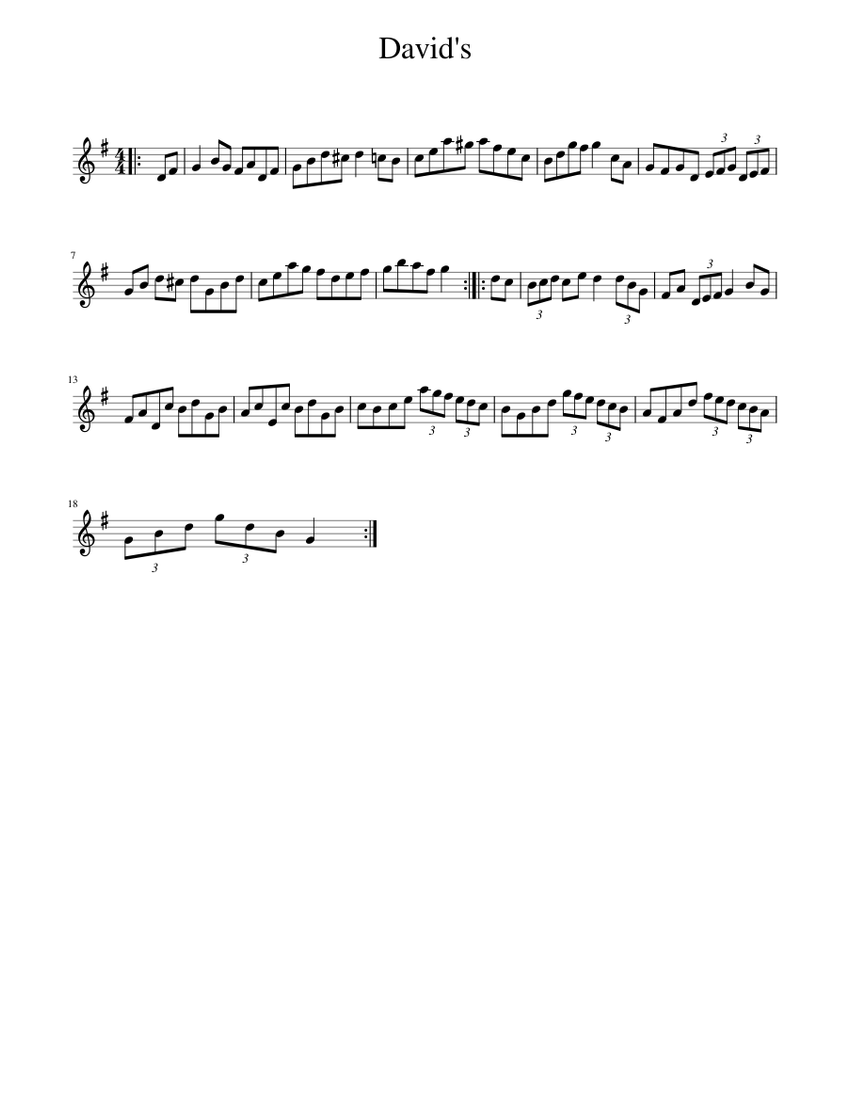 David's Sheet music for Piano (Solo) Easy | Musescore.com