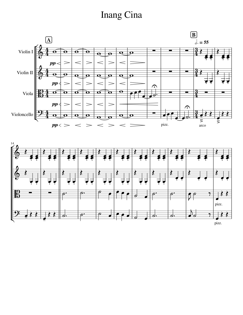 INANG CINA - piano tutorial