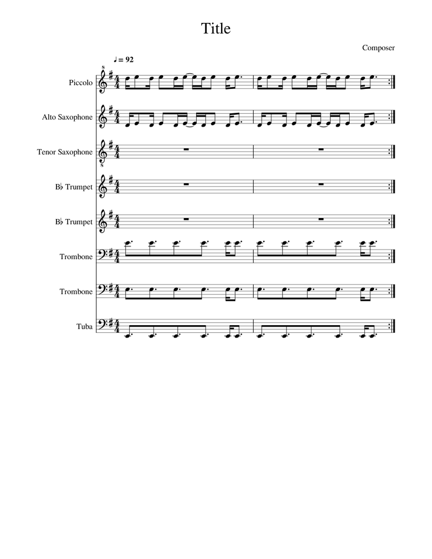 Can t Stop Sheet music for Trombone, Tuba, Flute piccolo, Saxophone alto & more instruments ...